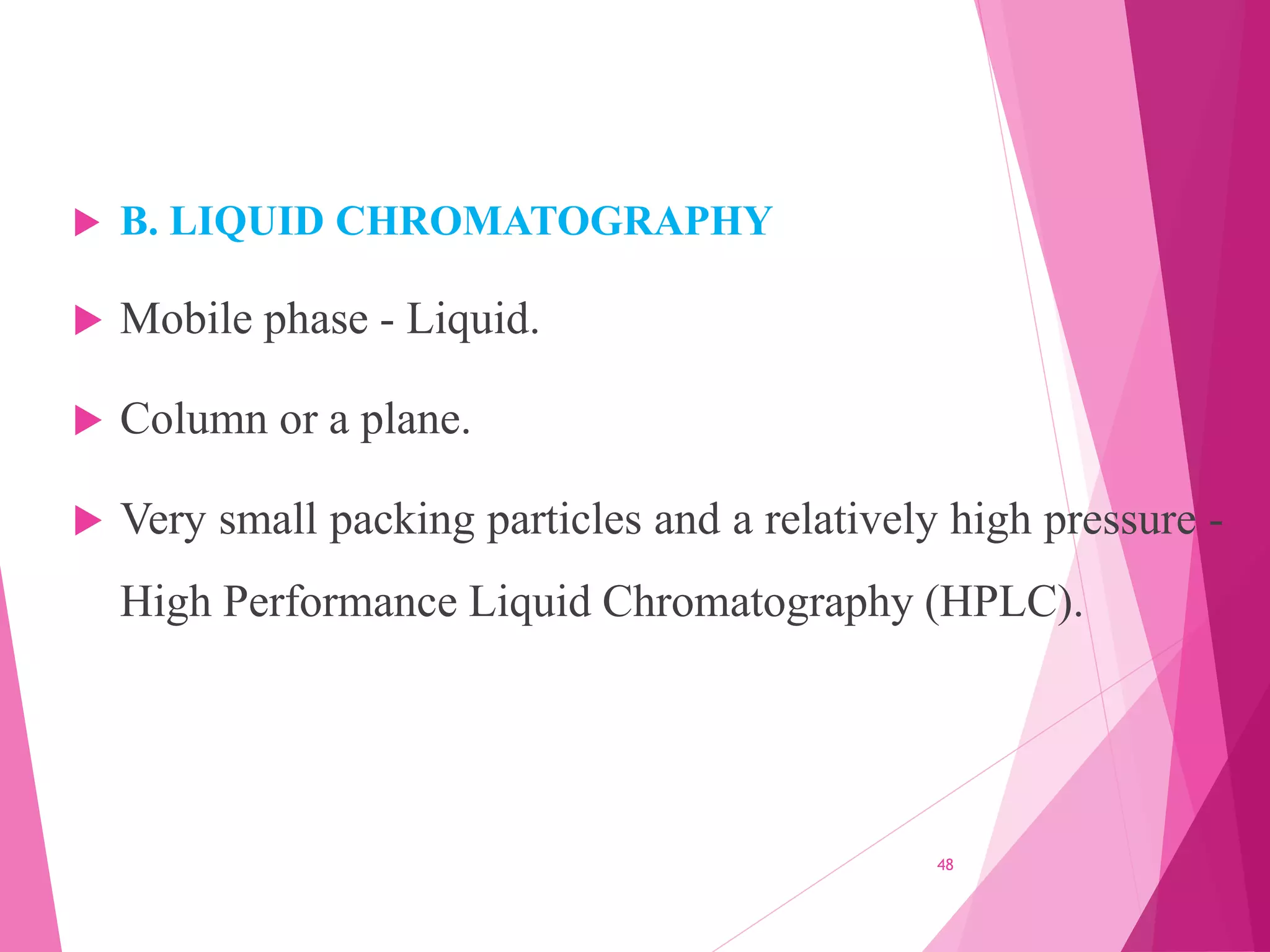 Chromatography- Principles and application of chromatography | PPTX | Chemistry | Science