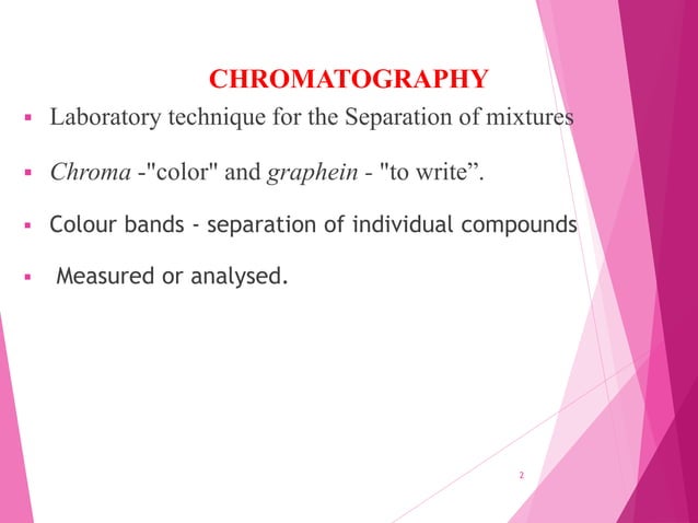 Chromatography- Principles and application of chromatography | PPTX | Chemistry | Science