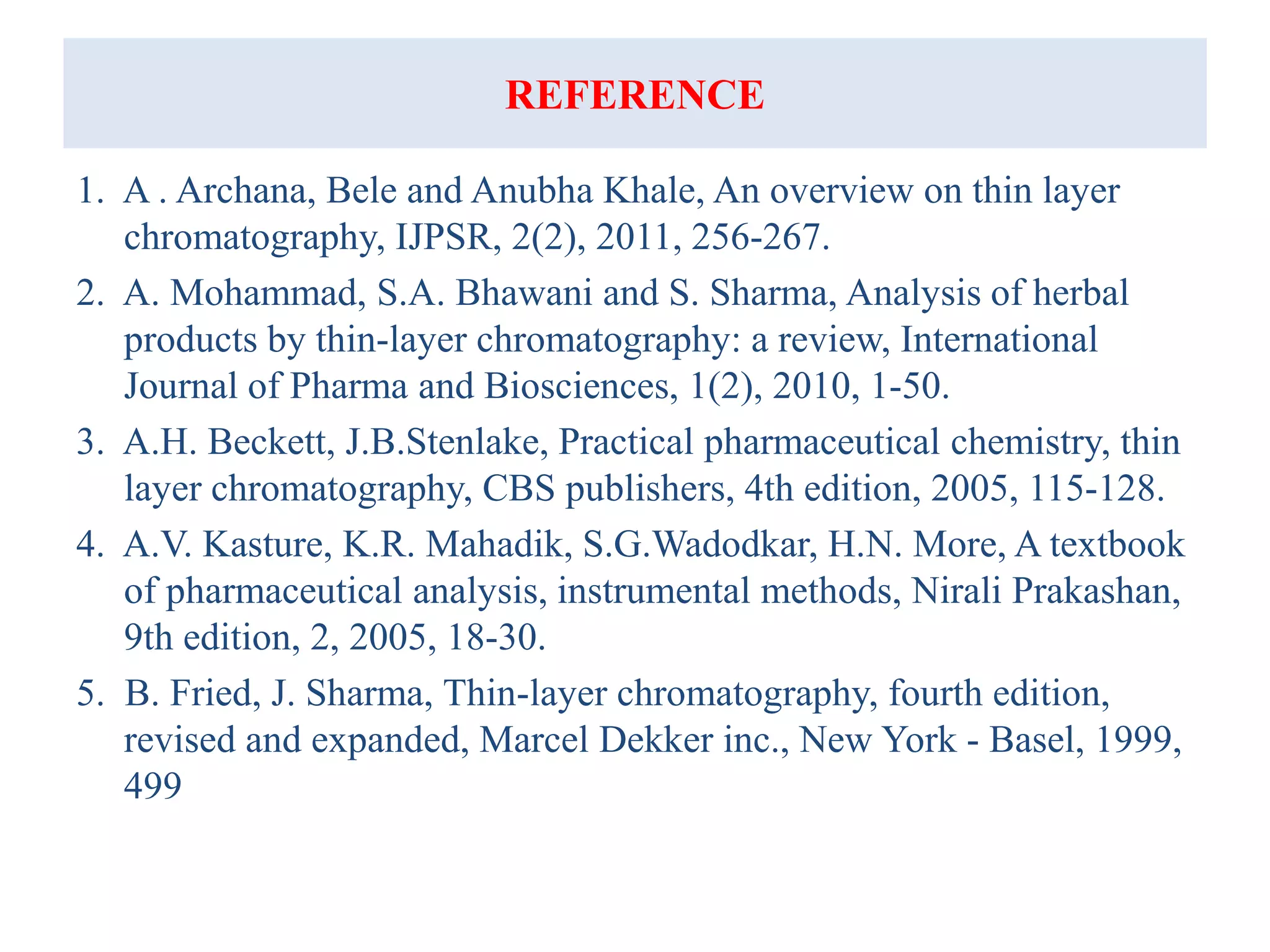 THIN LAYER CHROMATOGRAPHY ppt.pptx