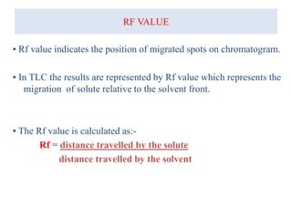 THIN LAYER CHROMATOGRAPHY ppt.pptx