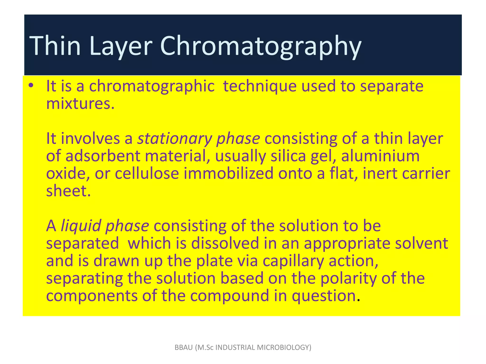 Chromatography presentation | PPTX
