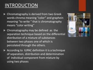 Chromatography presentation | PPT