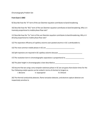 Chromatography Problems set with solution.pdf