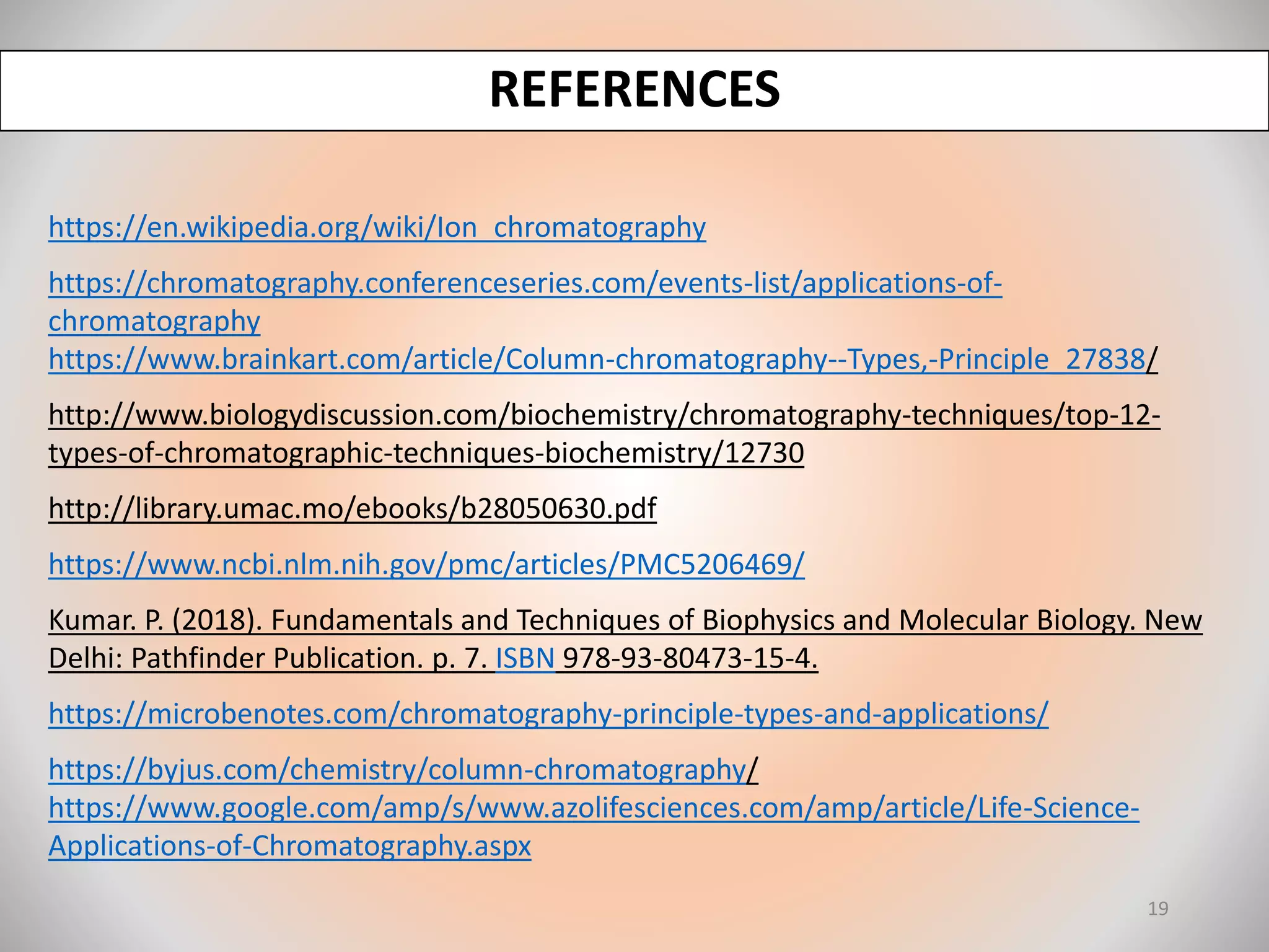 Chromatography and its types | PPTX
