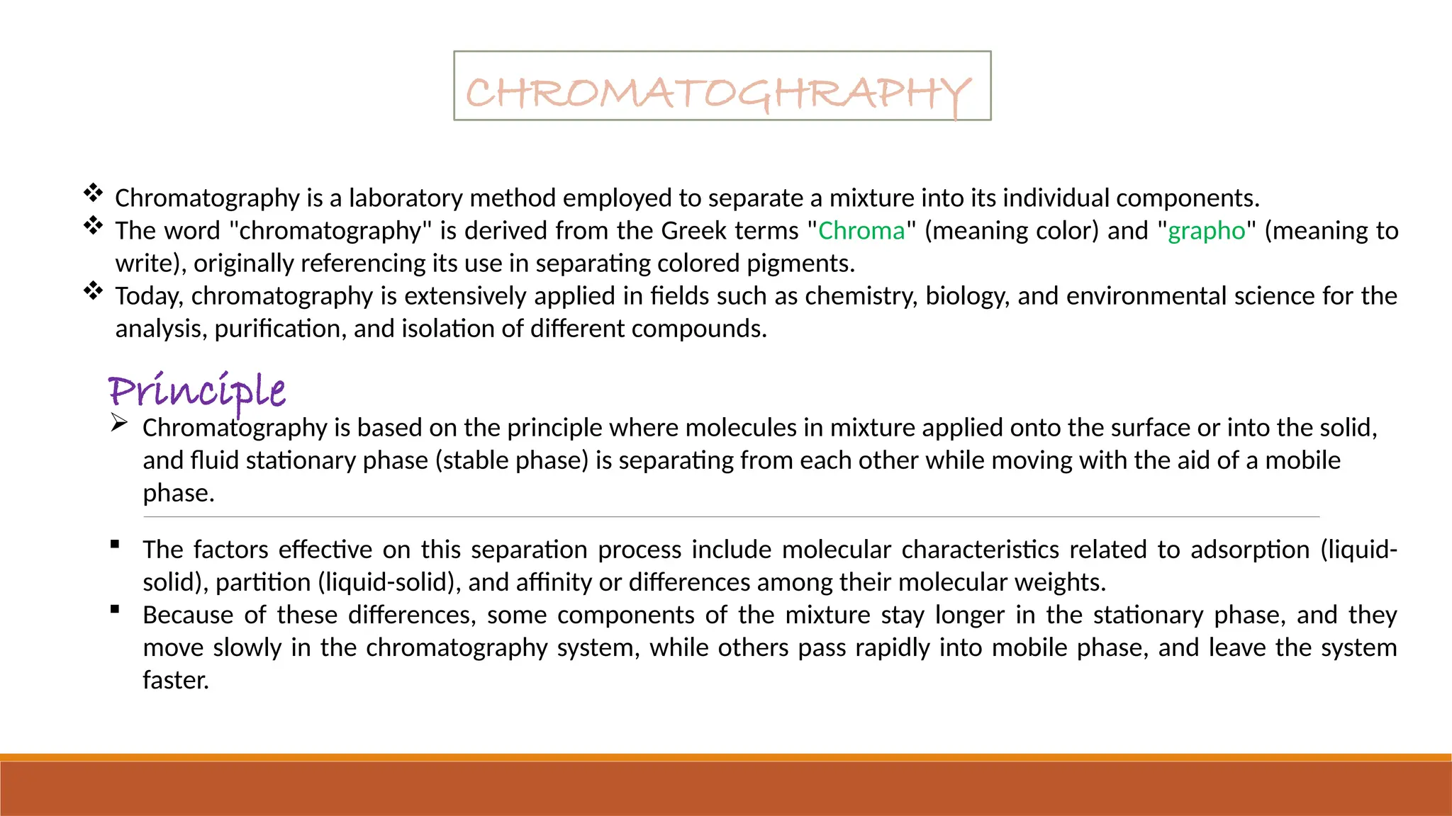 Presentation on CHROMATOGRAPHY TECHNIQUES | PPT