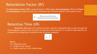 Chromatrography techniques and definitions .pptx