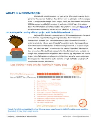 Comparing Chromebooks in the classroom - Celeron | PDF