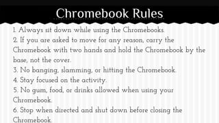 Chromebook Introduction for Students | PDF