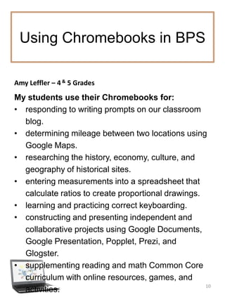 Chromebook Overview | PPTX | Browsers | Computer Software and Applications