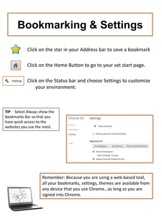 Chromebook Overview | PPTX | Browsers | Computer Software and Applications