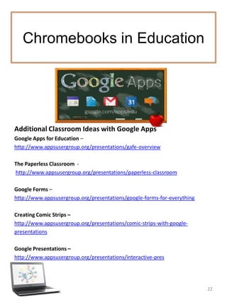 Chromebook Overview | PPTX | Browsers | Computer Software and Applications