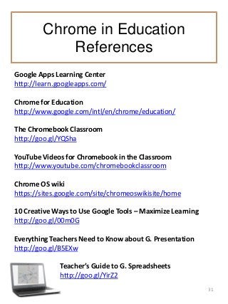 Chromebook Overview | PPTX | Browsers | Computer Software and Applications