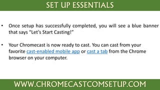 Beginners Guide : Google ChromeCast Setup | PPT