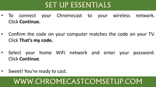 Beginners Guide : Google ChromeCast Setup | PPT