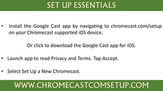 Beginners Guide : Google ChromeCast Setup | PPT