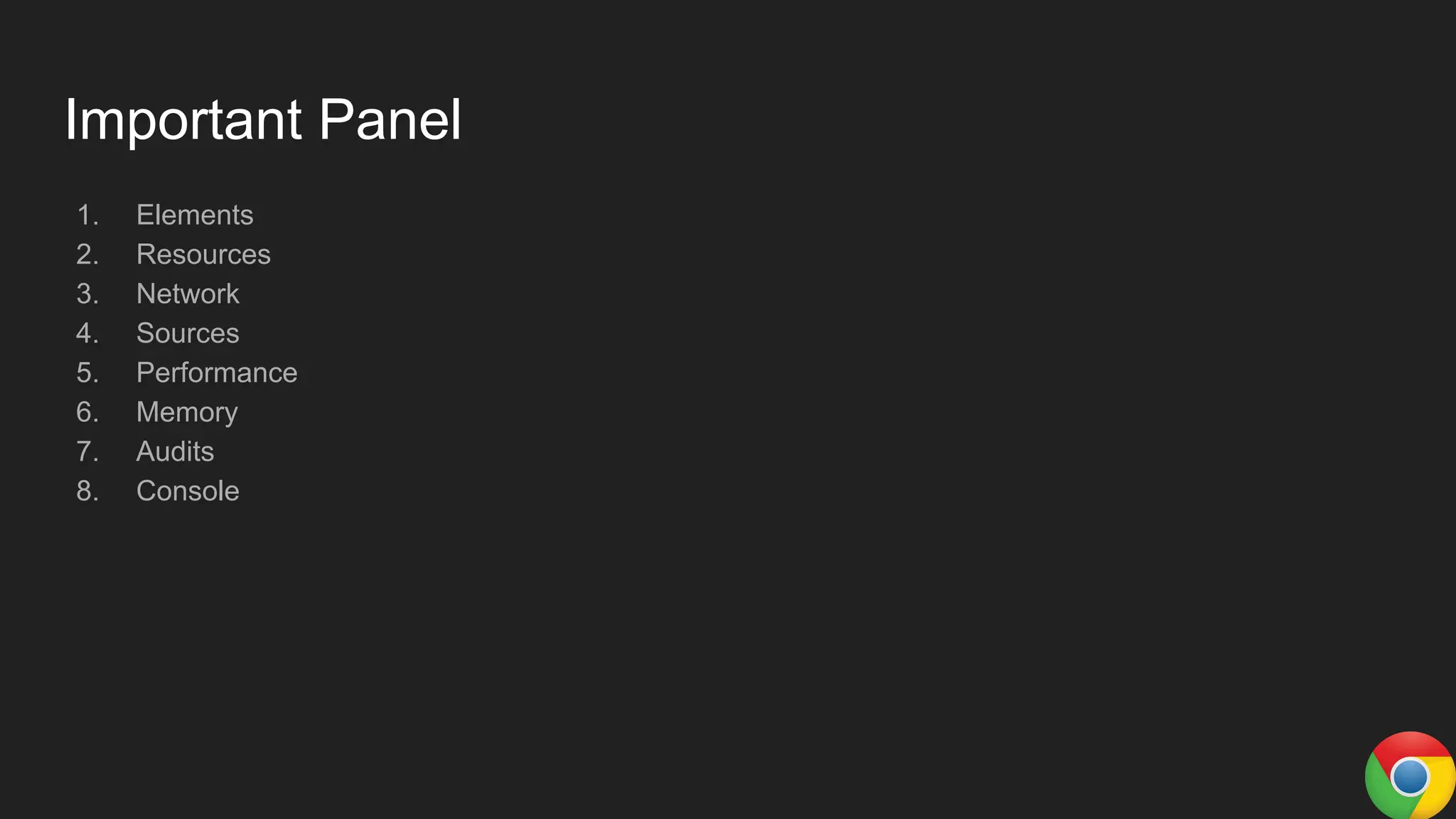 Chrome devtool | PPT