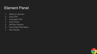 Chrome devtool | PPT