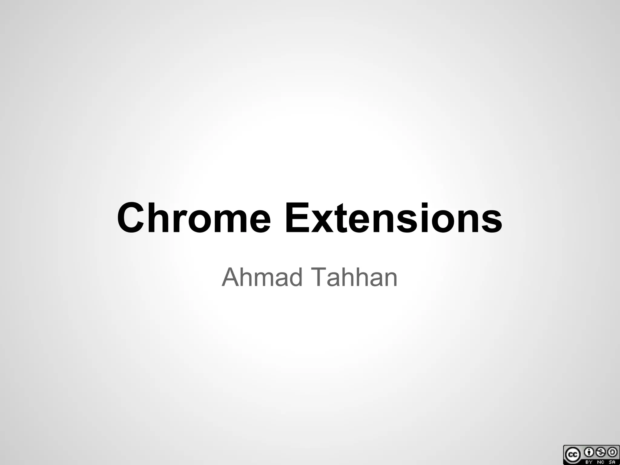 Chrome extensions | PDF