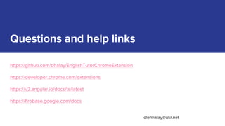 Chrome extansion | PPT