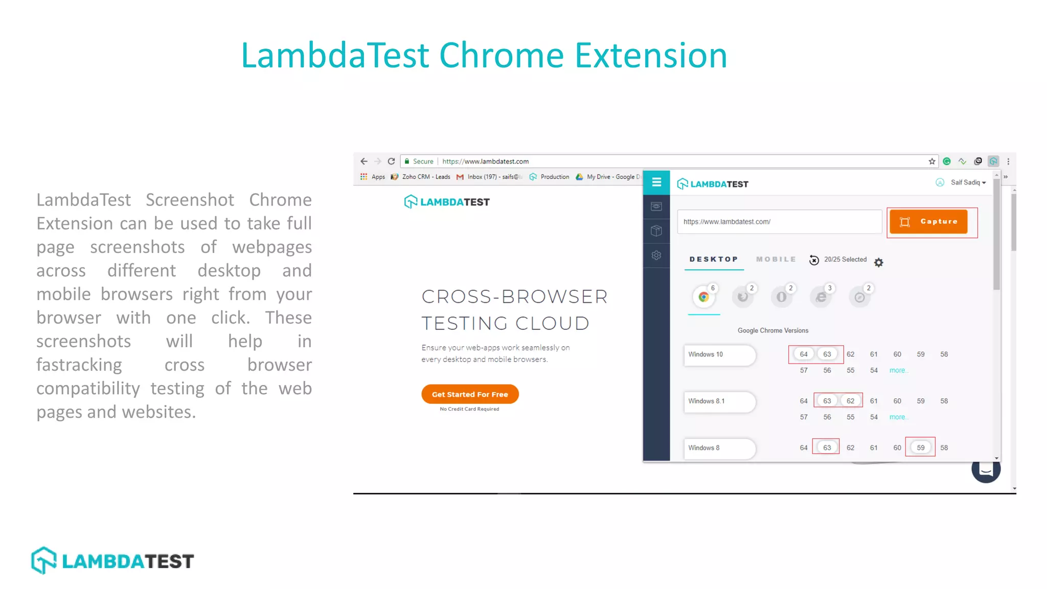 Easy Cross Browser Testing with LambdaTest Screenshots Chrome Extension ...