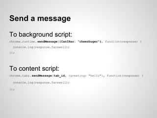 Chrome extension development | PDF