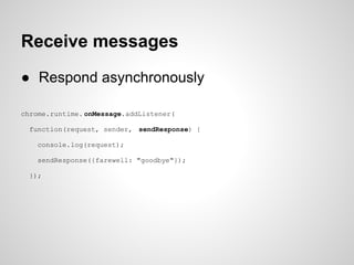 Chrome extension development | PDF