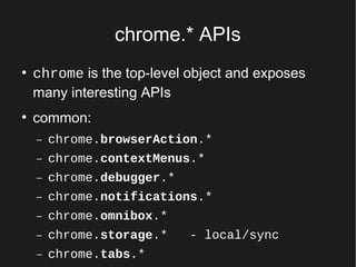 Chrome extension development | PPT