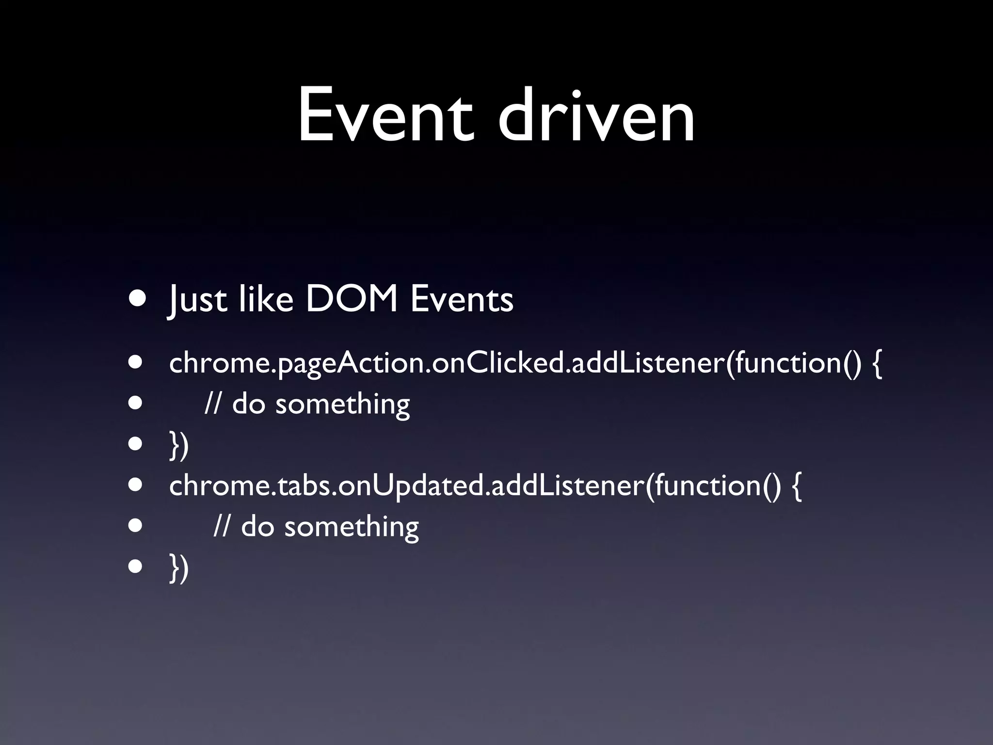 Chrome Extension Develop Starts | PPT