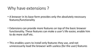 Introduction to Web Browser Extension/Add-ons | PPT