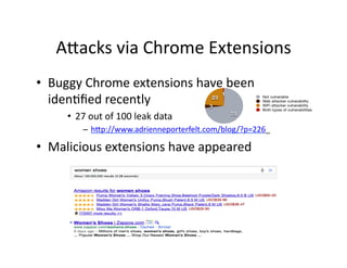 Chrome extensions threat analysis and countermeasures | PPT