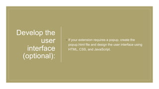 Chrome Extension Step by step Guide .pptx