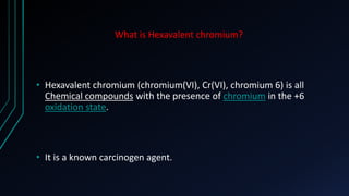Chromium exposure - Integrated Science | PPT