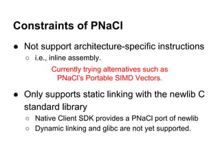 Chromium: NaCl and Pepper API | PDF