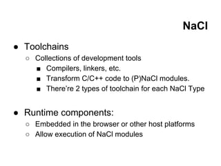 Chromium: NaCl and Pepper API | PDF