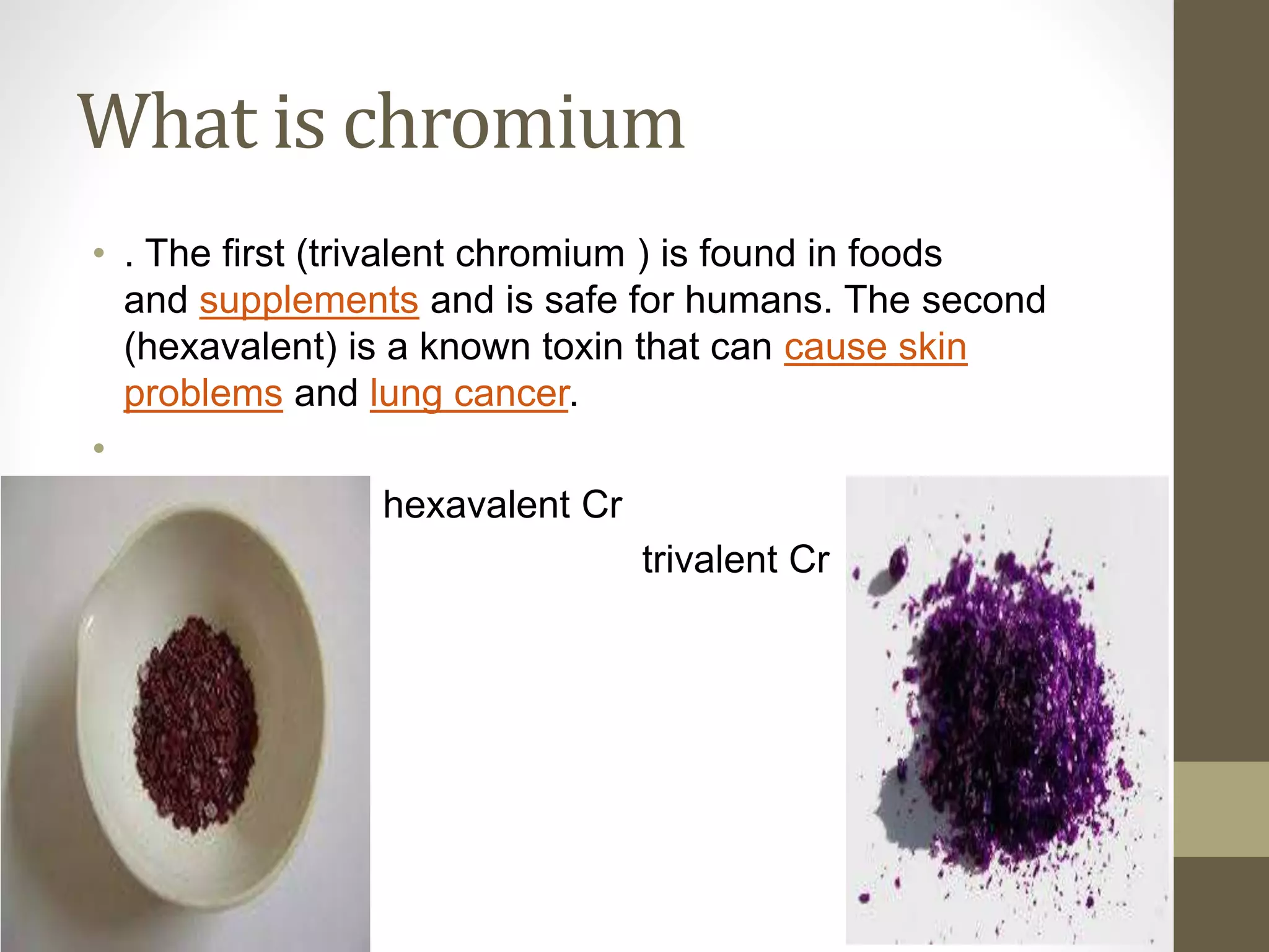 Chromium toxicity | PPTX