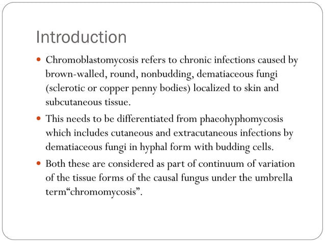 Chromomycosis | PDF | Skin and Dermatology | Diseases and Conditions