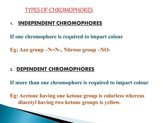 Chromophore concept | PPTX