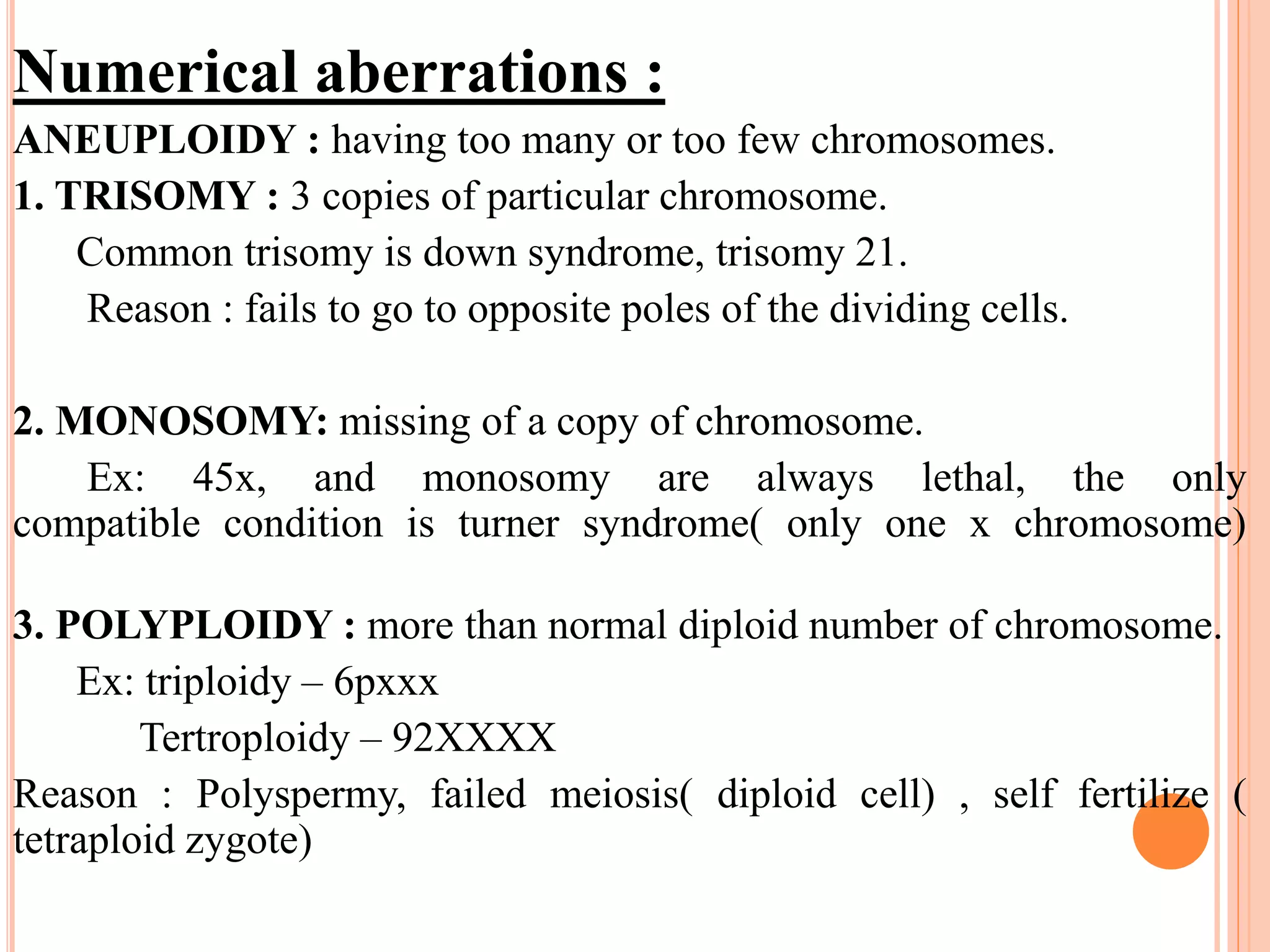 Chromosomal aberration | PPTX