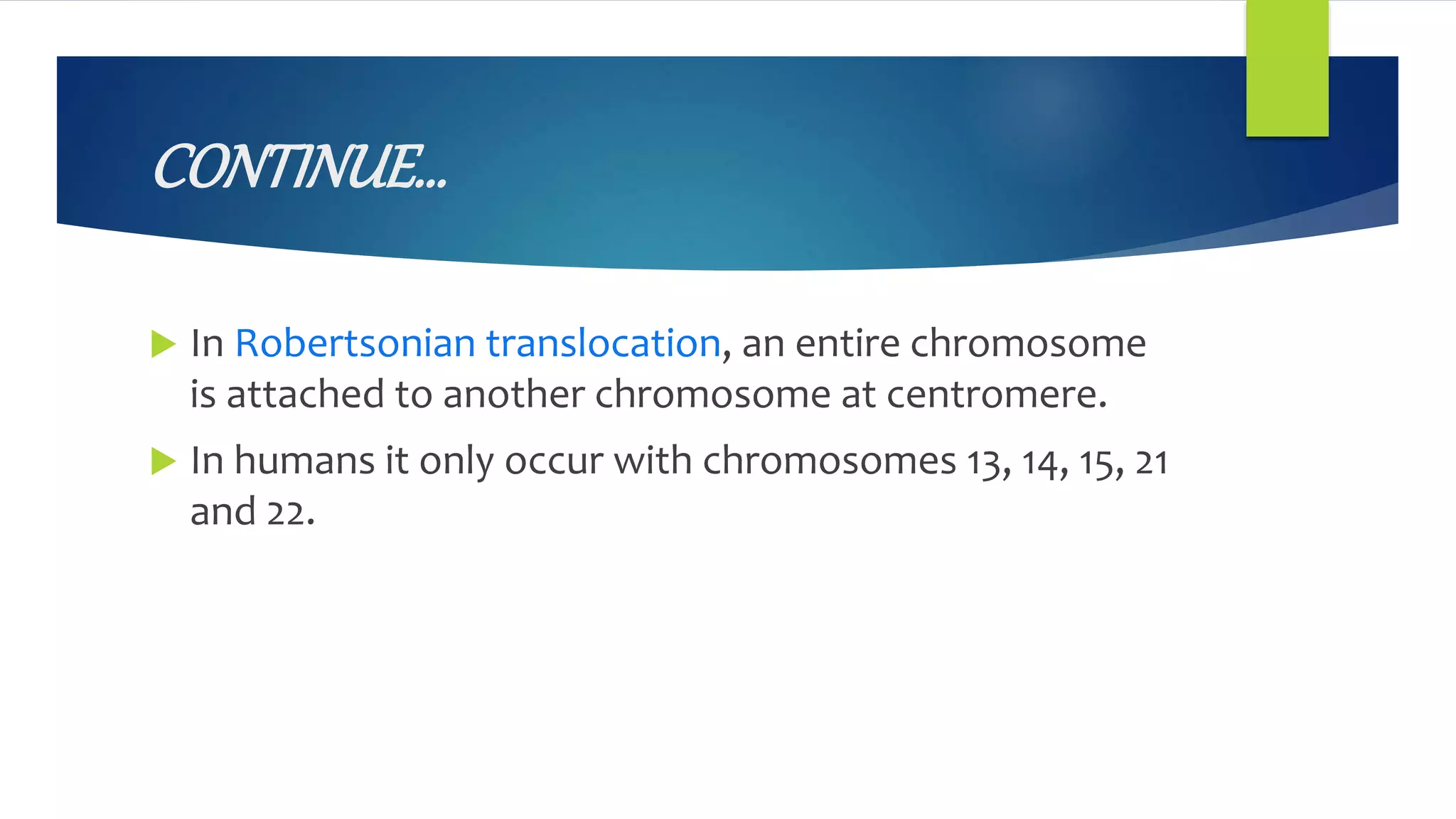 Chromosomal aberration | PPTX