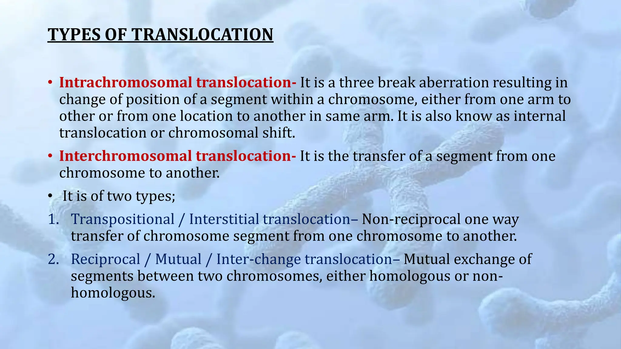 CHROMOSOMAL ABERRATION.a detailed presentation | PPTX