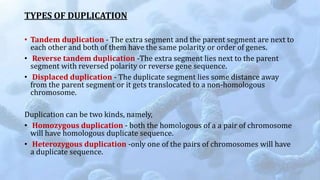 CHROMOSOMAL ABERRATION.a detailed presentation | PPTX