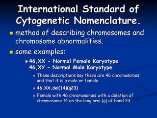 chromosomal aberration of different chromosomal disorders | PPT