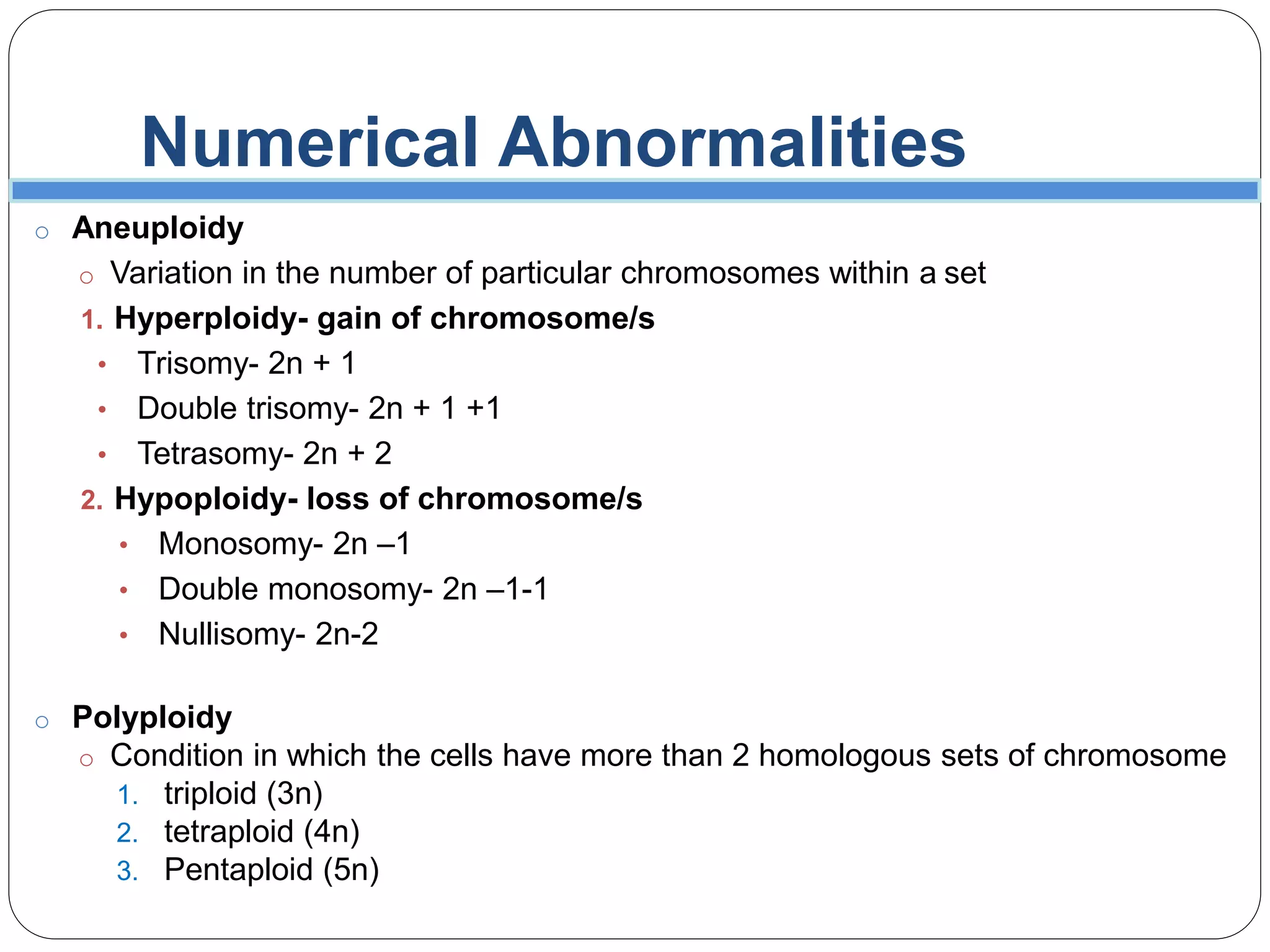 Chromosomal Aberration | PPTX