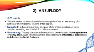 Chromosomal Aberration (Mutation) and Classification. | PPTX