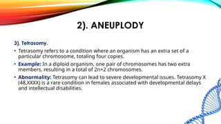 Chromosomal Aberration (Mutation) and Classification. | PPTX