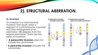 Chromosomal Aberration (Mutation) and Classification. | PPTX