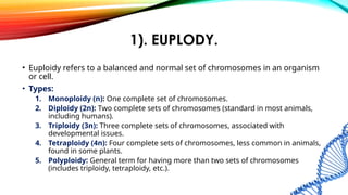 Chromosomal Aberration (Mutation) and Classification. | PPTX