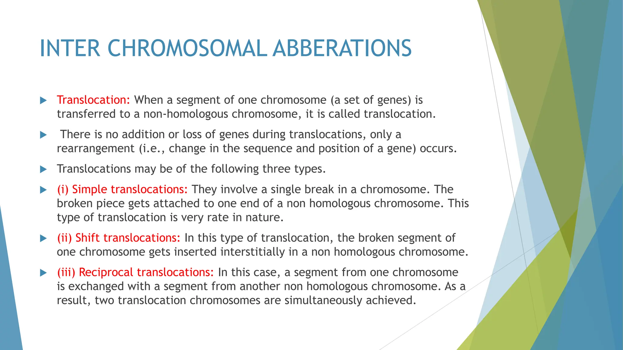 CHROMOSOMAL ABERRATIONS.pptx microbiology | PPTX