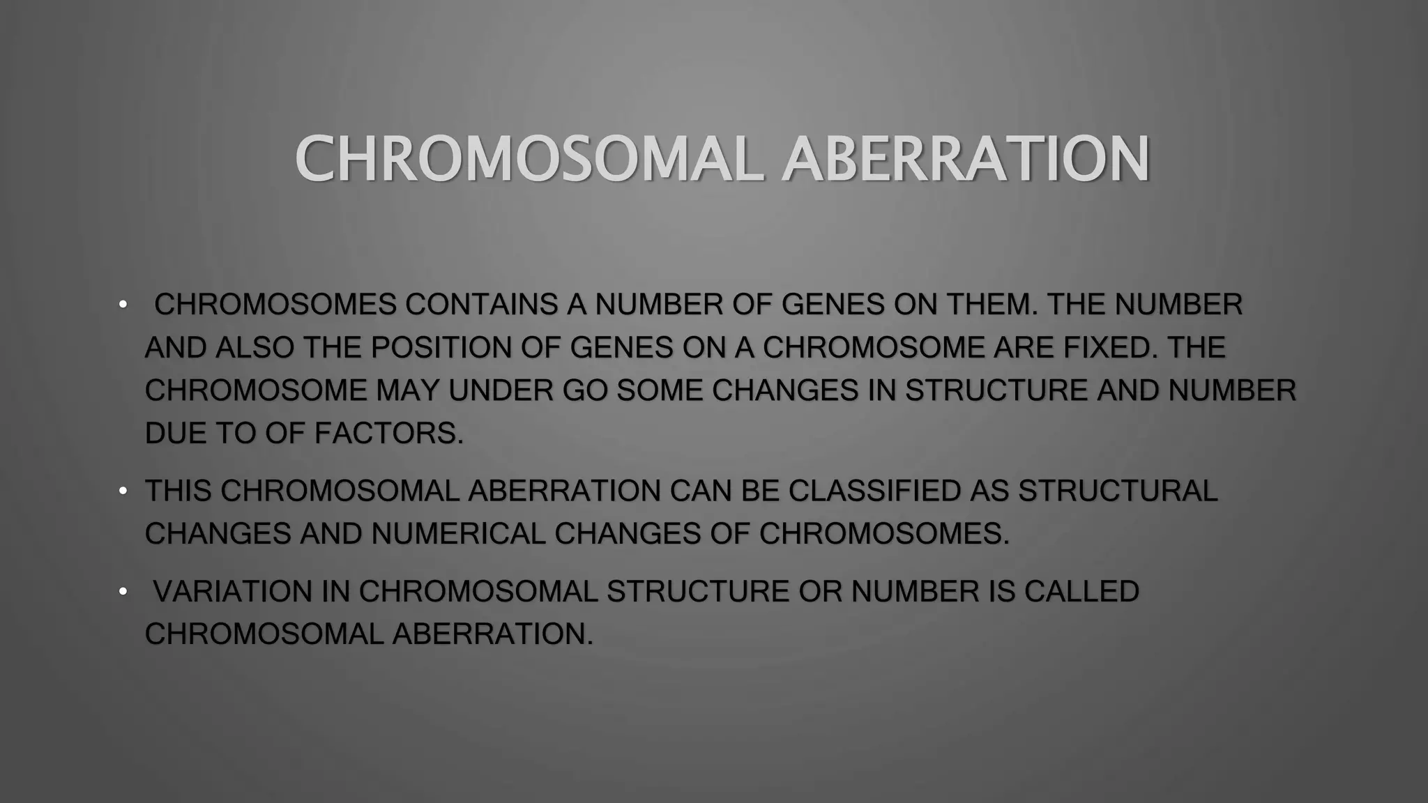 Chromosomal aberrations by Vaishnavi Saxena M.Sc. I year.pptx