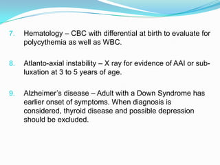 Chromosomal aberrations,downs syndrome-Dr.Gourav | PPTX